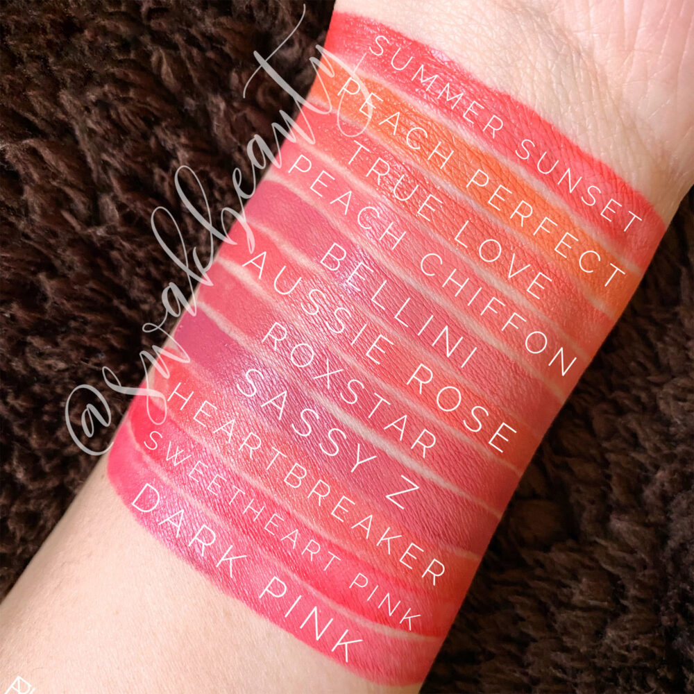 Bellini Comparison Swatches – swakbeauty.com